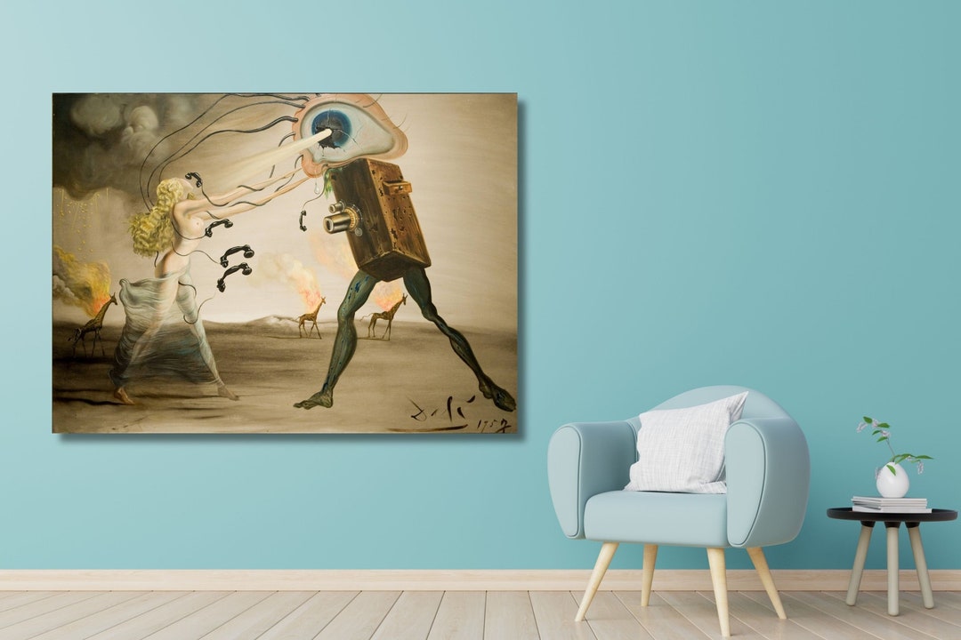 Salvador Dali "modern Rhapsody 1957" Canvas Painting, Salvador Dali ...