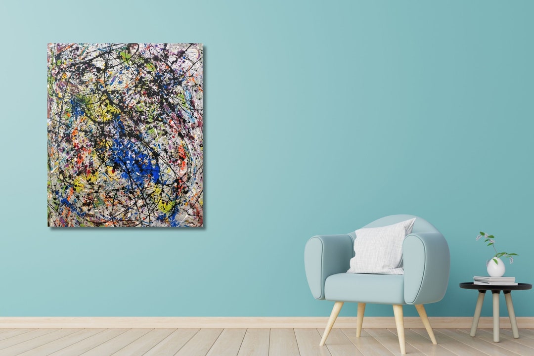 Jackson Pollock Wall Art Print Jackson Pollock Canvas Jackson Pollock ...