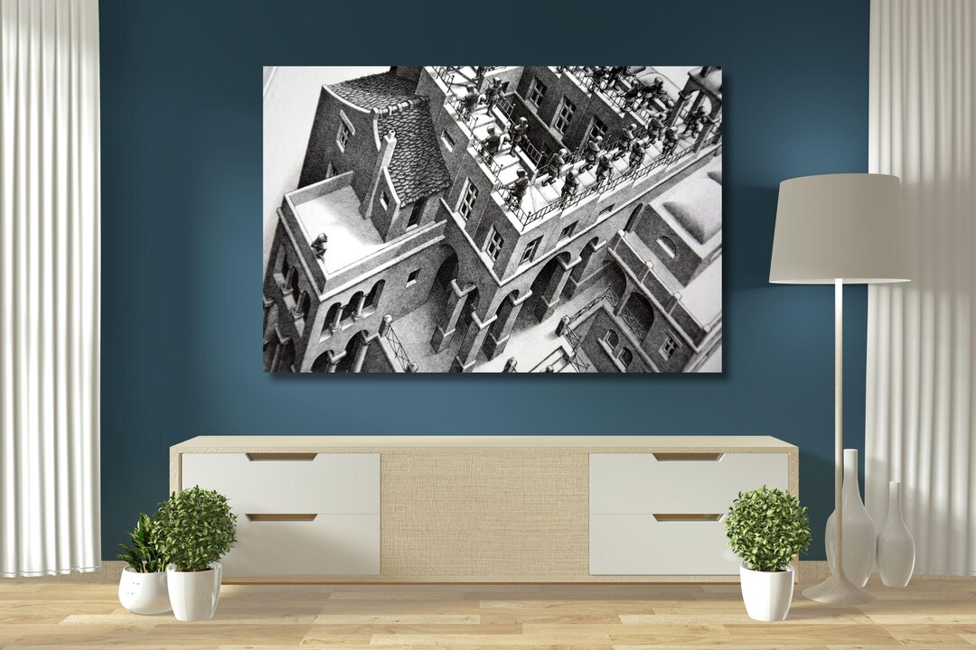 Maurits Cornelis Escher Angels and Demons Ready to Hang Canvas,maurits ...