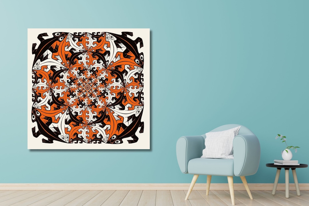 By Maurits Cornelis Escher Canvas Wall Art, Large M.C. Escher Print, MC ...