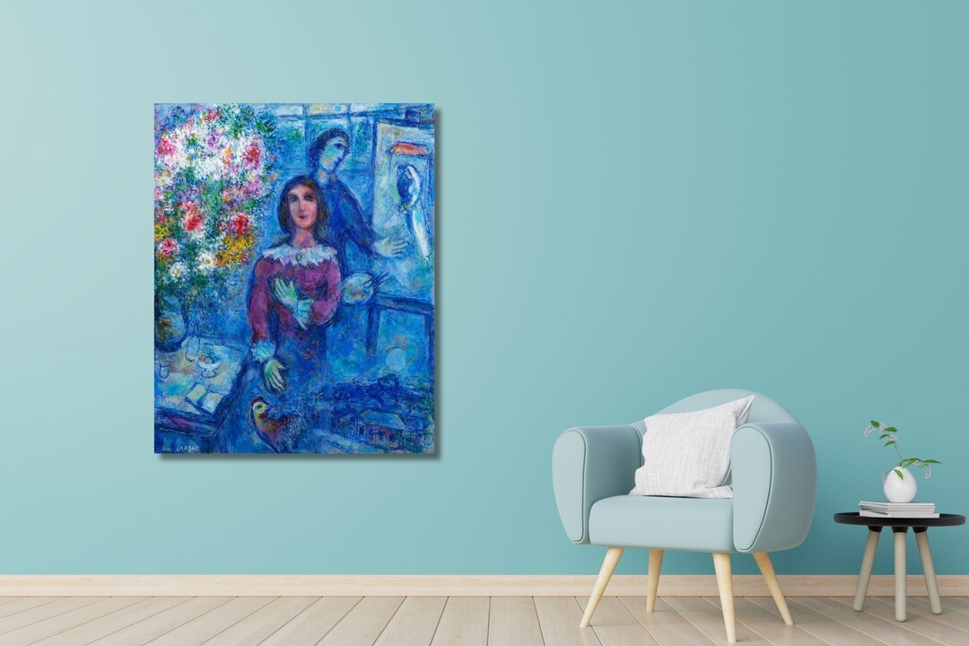 Marc Chagall Canvas Wall Art,marc Chagall Le Modèle Art Print,chagall ...