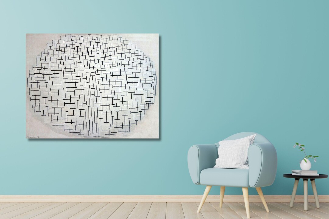 Piet Mondrian's Composition No. 10 Pier and Ocean (1915) Canvas Wall ...