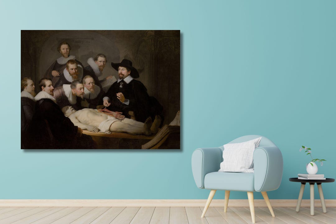 Rembrandt Anatomy Lesson Dr Tulp Art Print,rembrandt Van Rijn Canvas ...