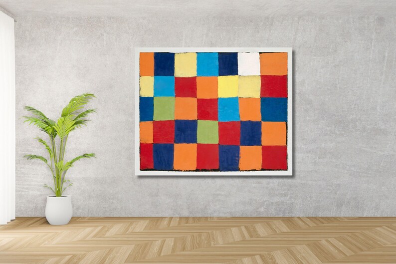 Paul Klee Color Chart Canvas Print: Modern Abstract Wall Art - Etsy