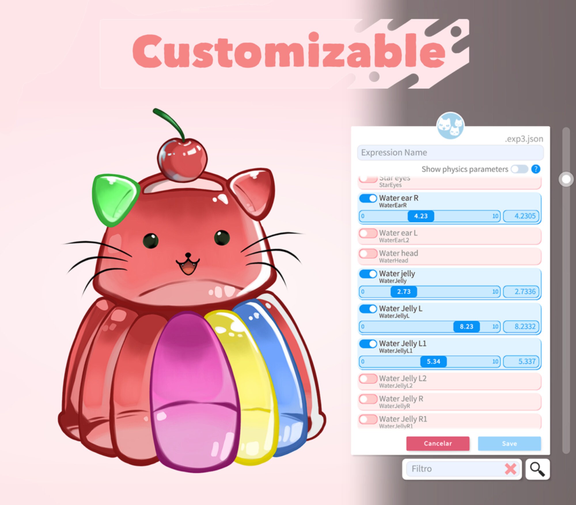 Vtuber Pet Customizable Ready to Use - Etsy