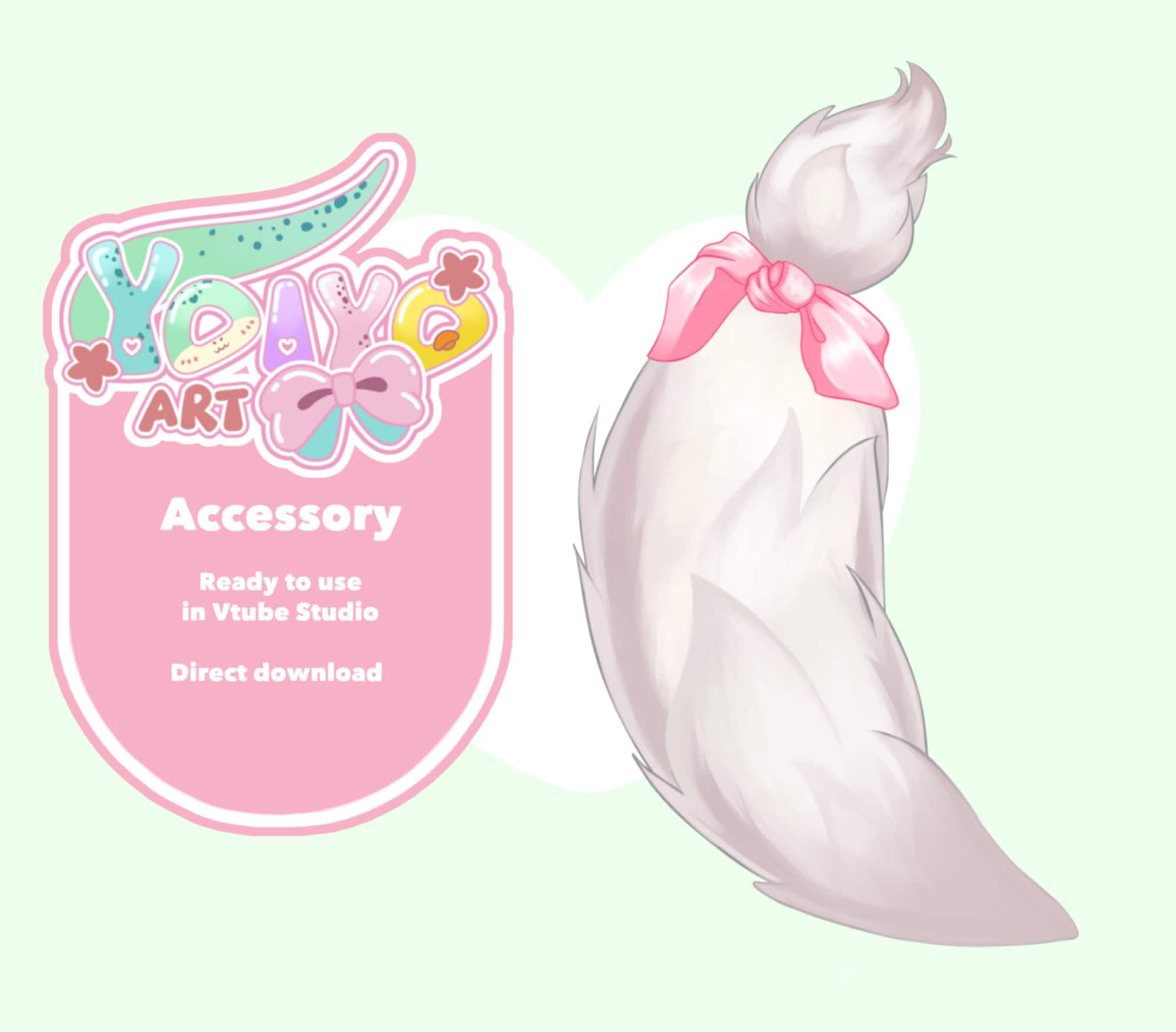 Vtuber Asset / Pretty Fluffy Tail - Etsy