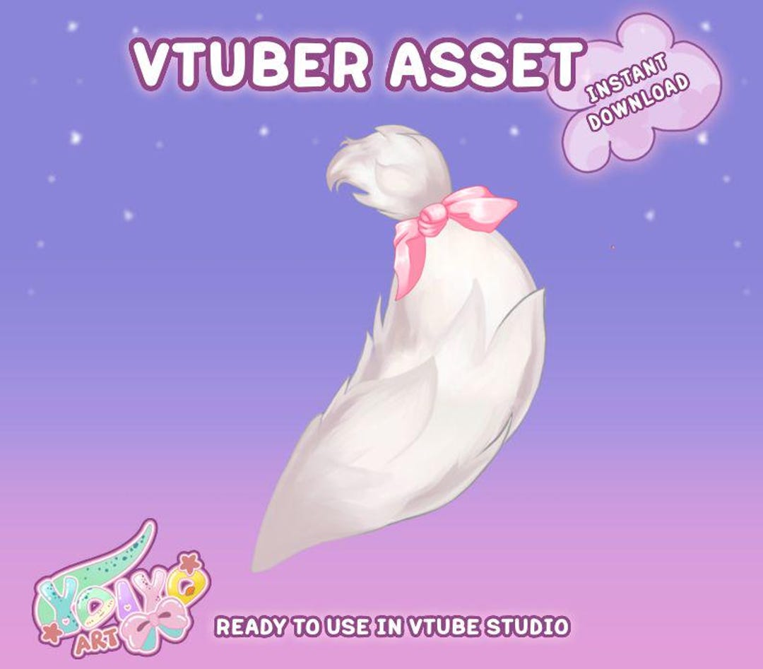 Vtuber Asset / Pretty and Fluffy Tail - Etsy