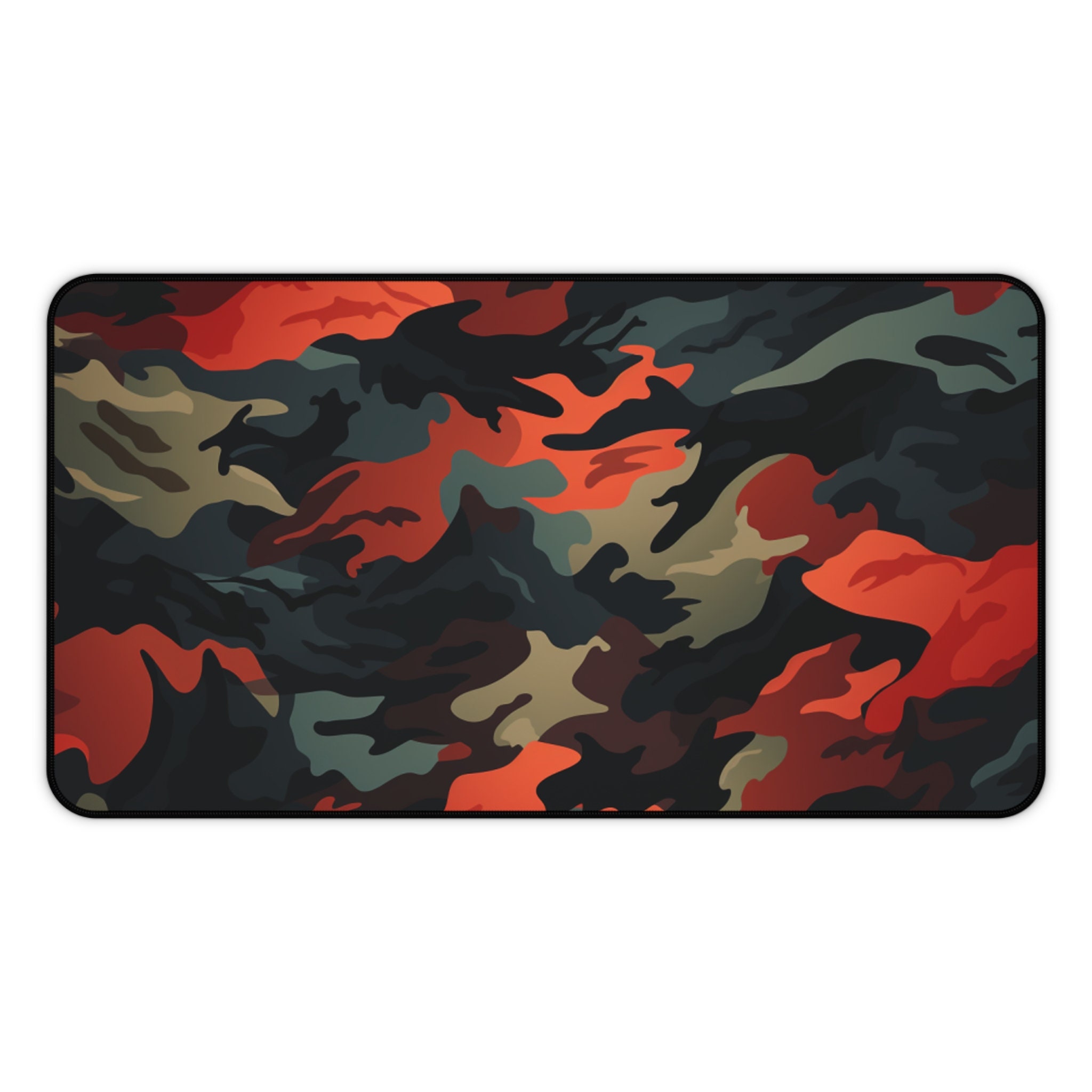 Red and Black Camo Gaming Desk Mat | Gaming Desk Mat | Desk Mat for ...