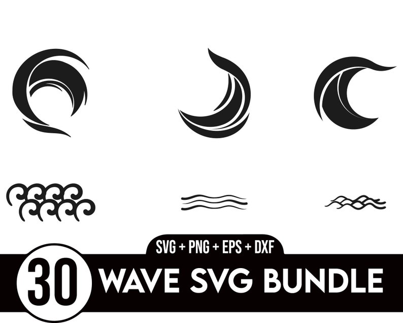 Wave Svg Bundle, Waves Svg Bundle, Waves Clipart, Svg Files for Cricut ...