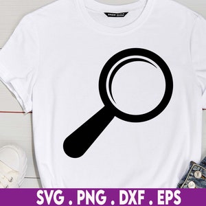 Magnifying Glass Sleuth SVG • Detective Clip Art Cut File Silhouette ...