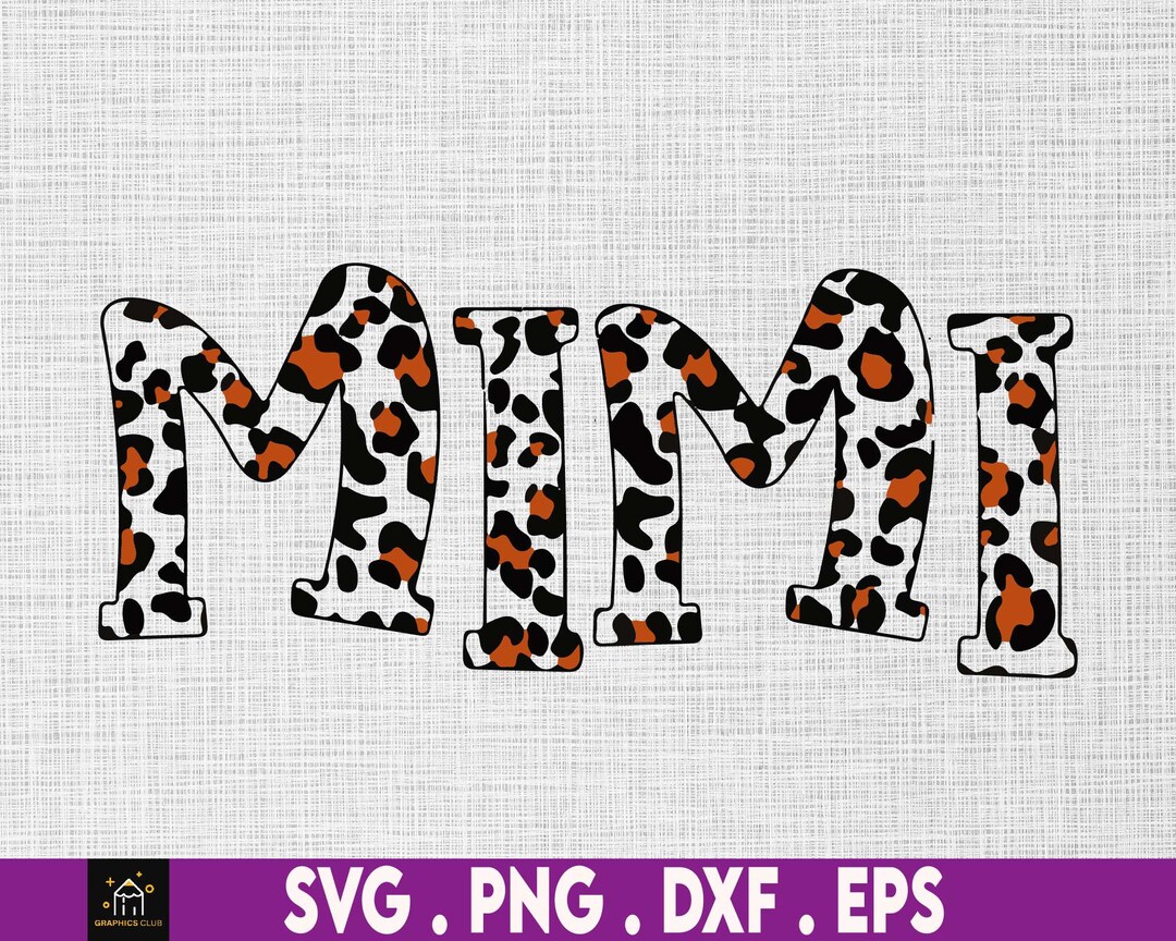 Mimi Svg, Mimi PNG, Sunflower Svg, Split Sunflower Svg, Leopard Mimi ...