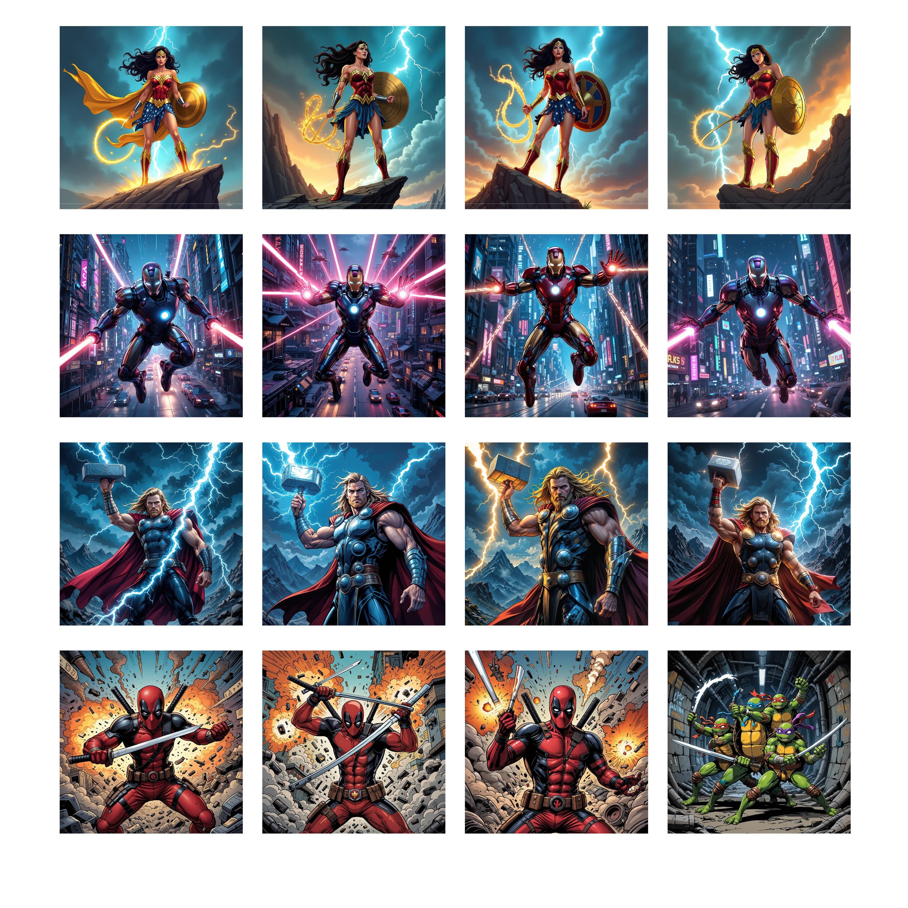 70 Superhero Square Coaster Bundle, Characters Coaster, Car Coasters ...