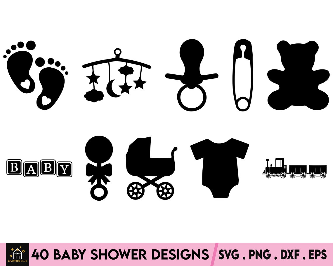 Baby-Dusche-Svg-Bundle, Baby-Dusche-Svg, Neugeborenen-Svg-Bundle, Baby ...