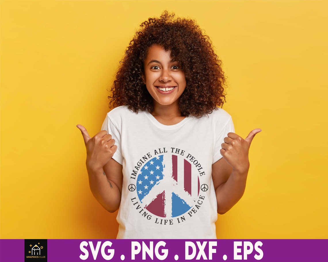 Imagine All the People SVG - Peace SVG - World Peace - Beatles ...