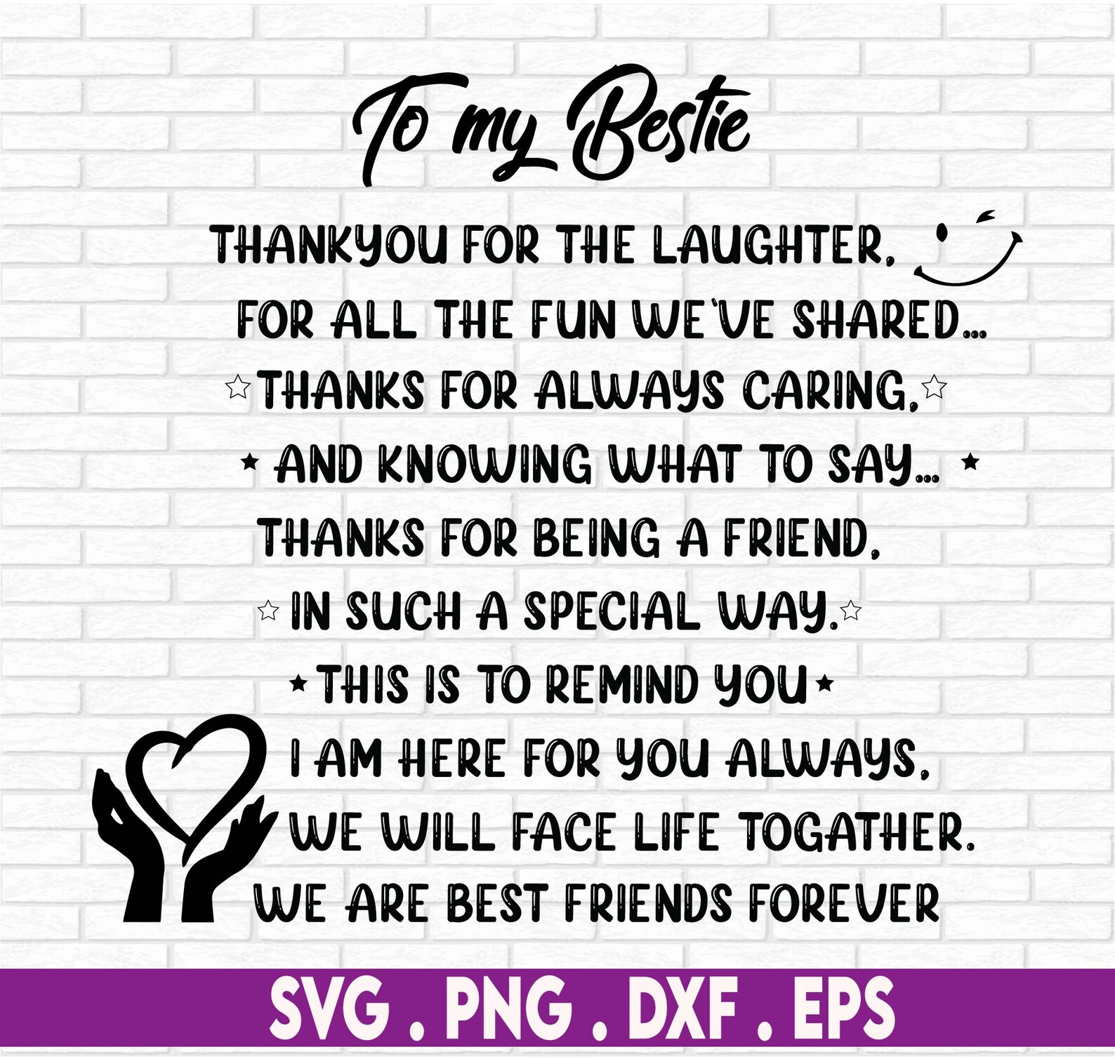 To My Bestie Svg, Best Friends Svg, Friendship Svg Shirts, Friends ...