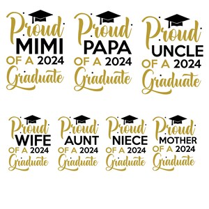 Proud Family of 2024 Graduate SVG Bundle, Proud Graduate Family Png ...