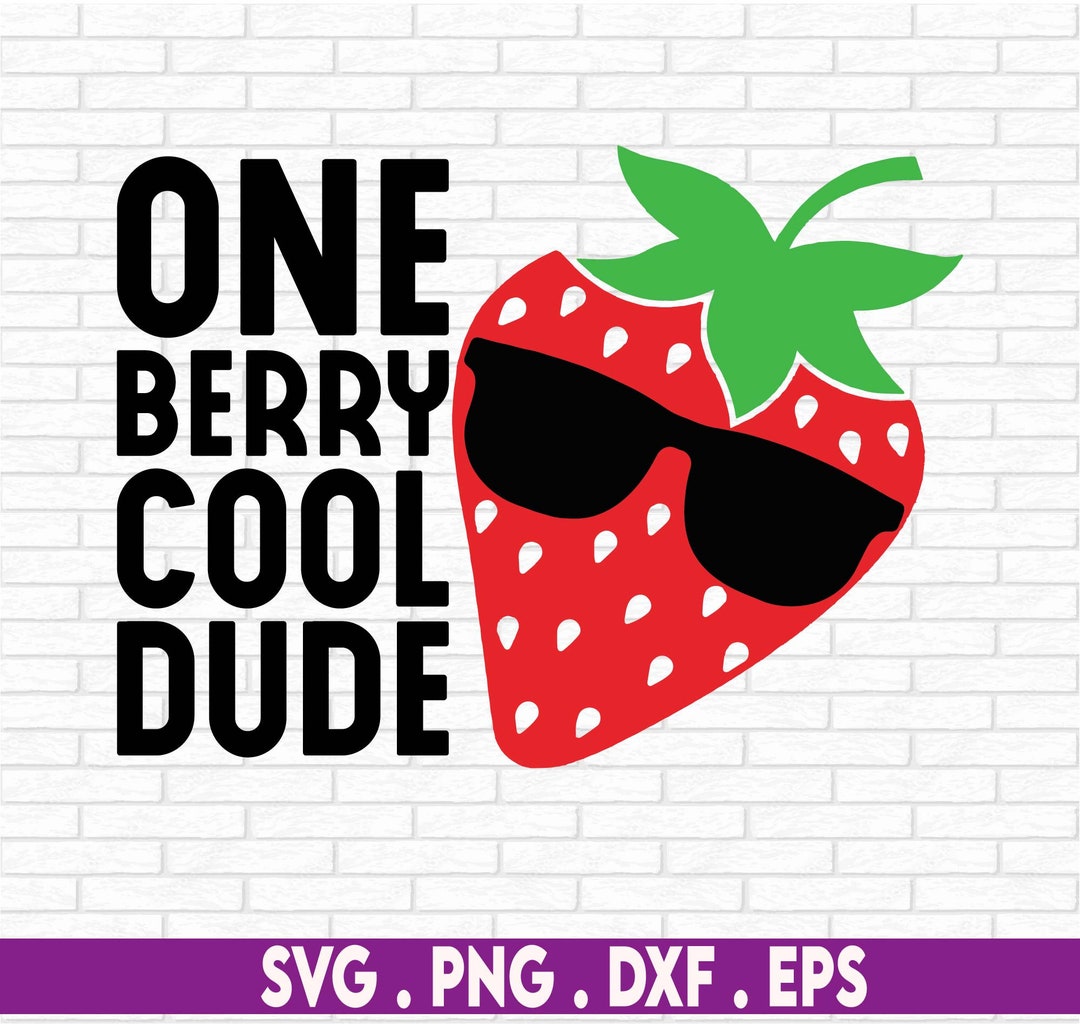 Berry One Digital File, Berry 1st Birthday, Strawberry 1st Birthday ...
