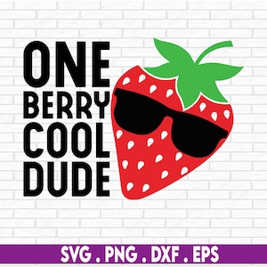 Berry One Digital File, Berry 1st Birthday, Strawberry 1st Birthday ...