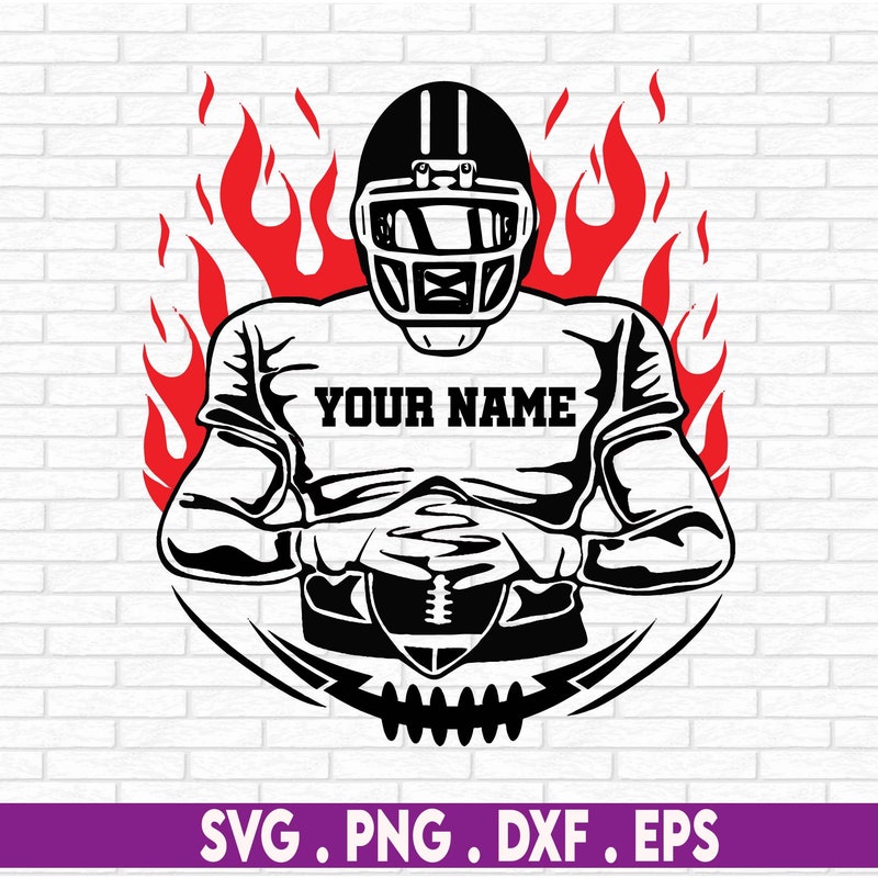 Flames Football Field - Etsy