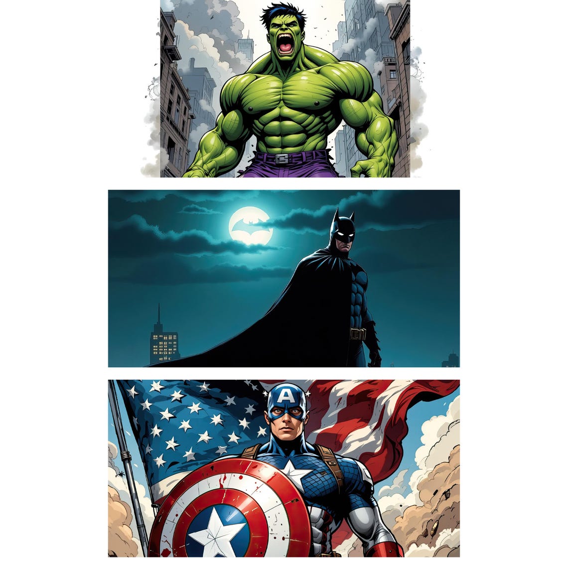 Superhero Mug Wrap Bundle, Superhero Game Characters Mug Wrap, 3D ...