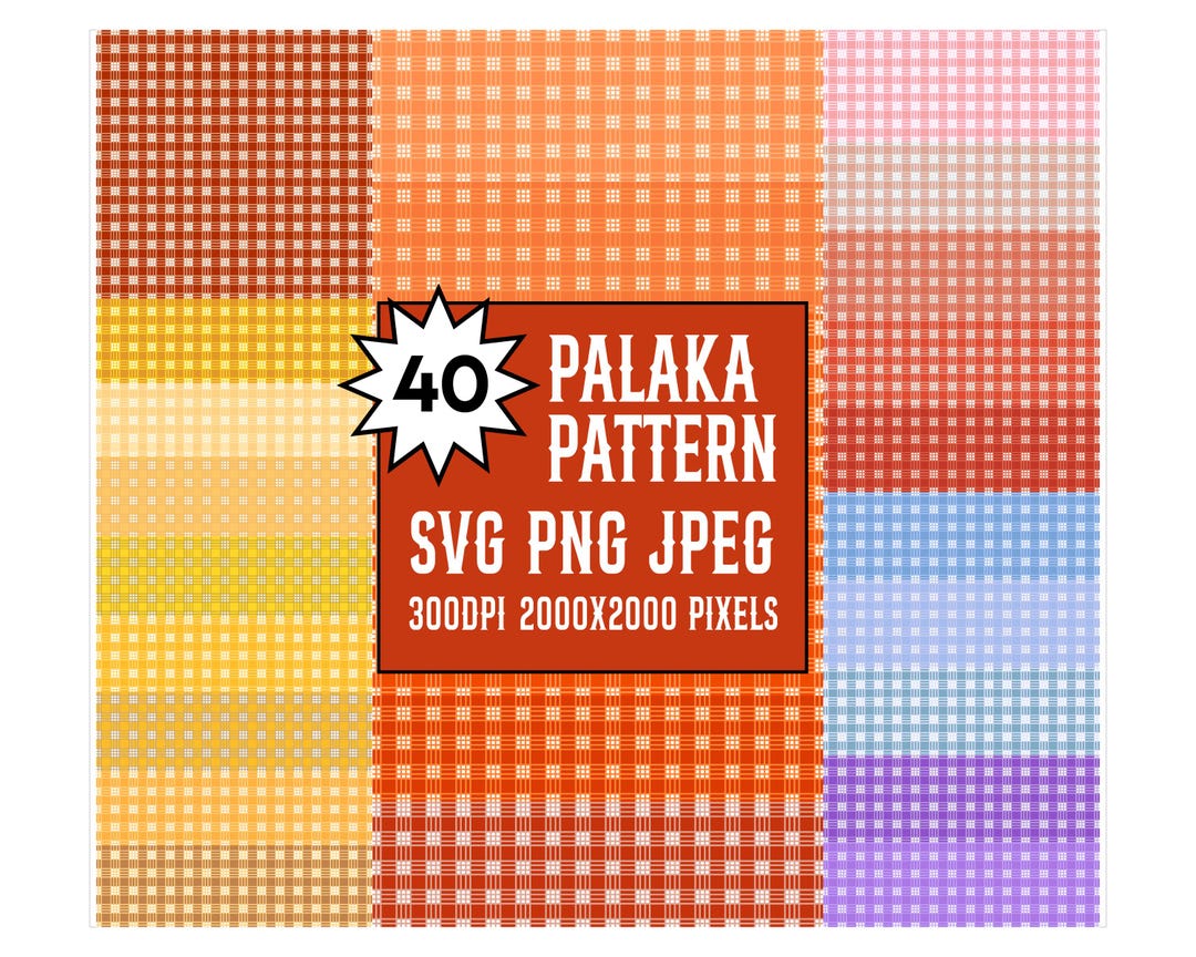 Palaka Pattern Svg Png Bundle, Palaka Pattern Bundle, Plain Palaka ...