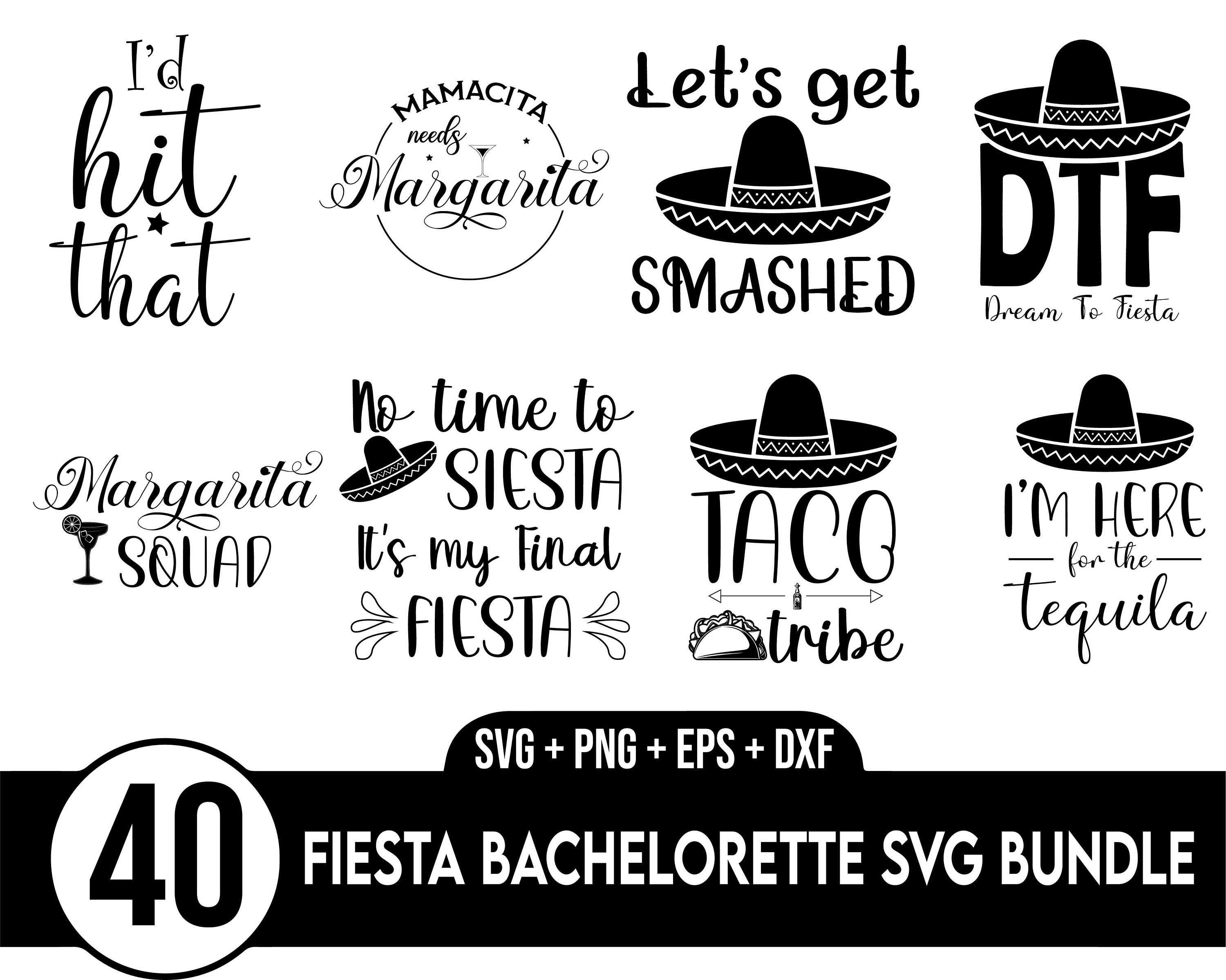 Fiesta Bachelorette SVG Bundle, Cinco De Mayo, Tacos and Tequila Bridal ...
