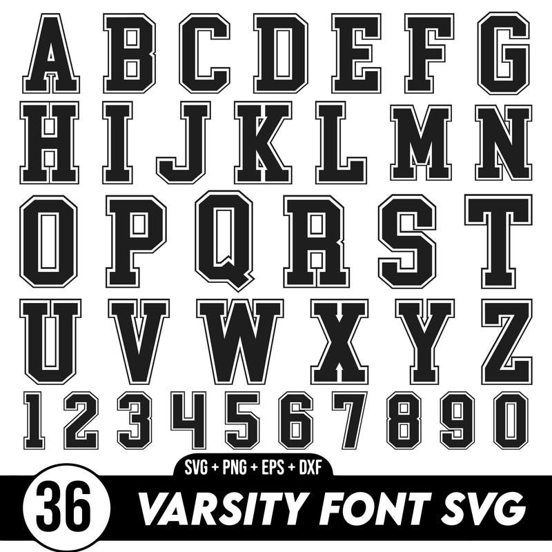 Varsity Numbers - Etsy