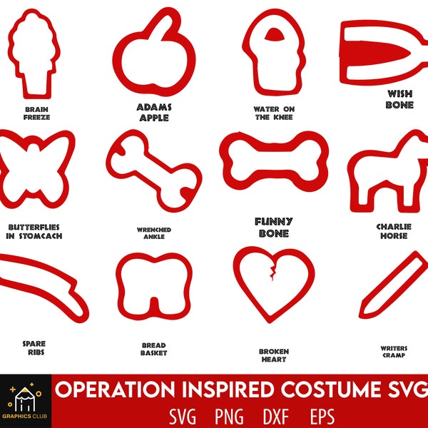 Printable Operation Game Pieces - Etsy