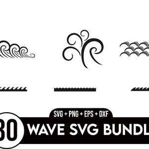 Wave Svg Bundle, Waves Svg Bundle, Waves Clipart, Svg Files for Cricut ...