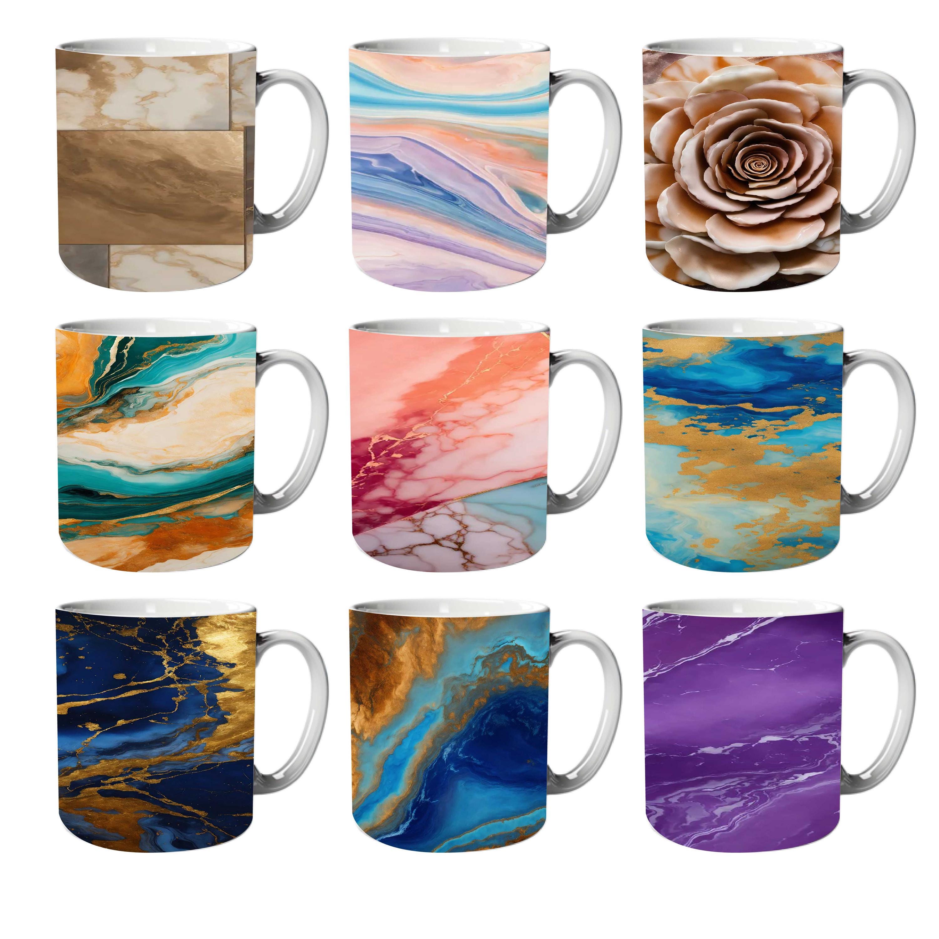 600+ Mug Wrap Bundle, 3D Mug Wrap Sublimation Design, Geode Agate Mug ...