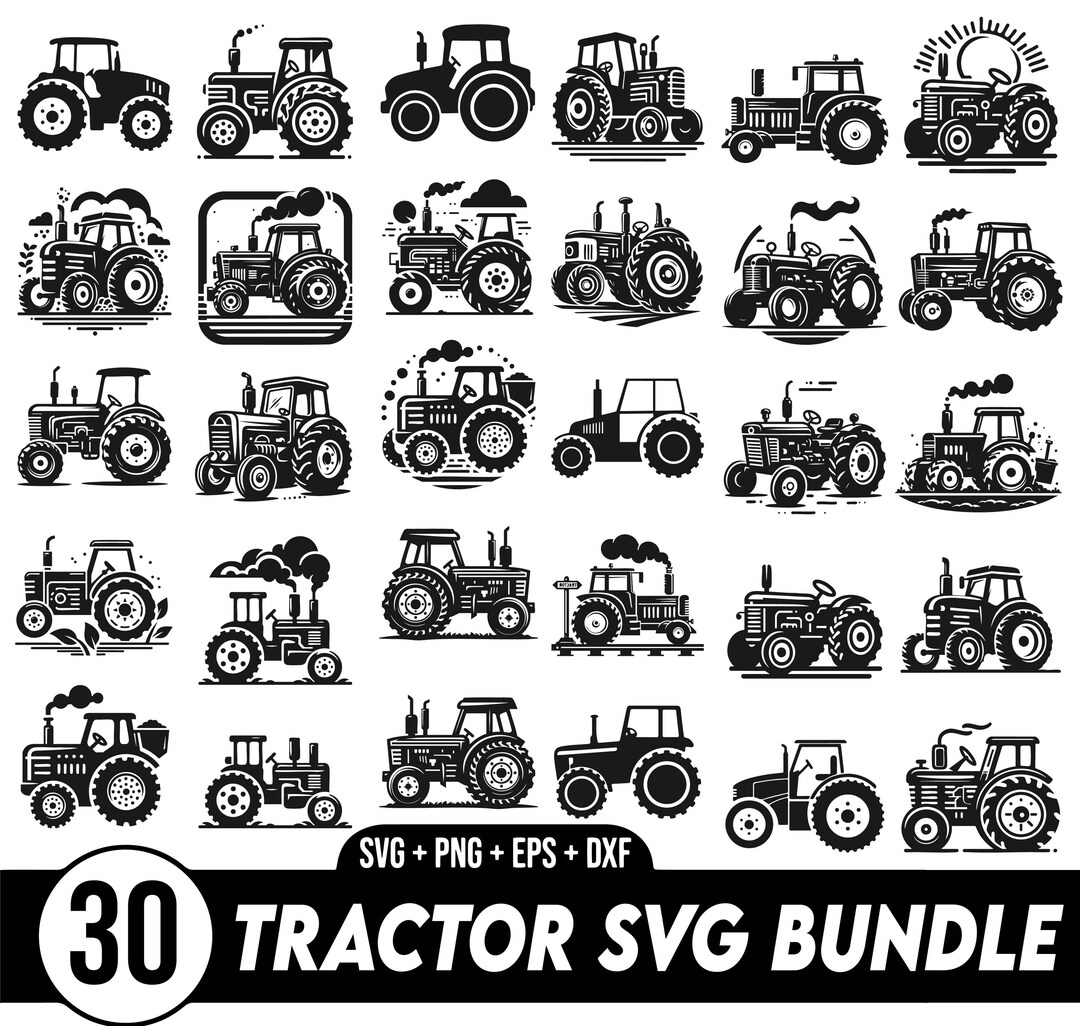 Tractor SVG Bundle, Truck Svg, Farm Svg, Tractor SVG, Tractor ...