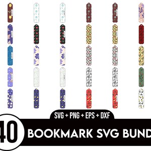 Bookmark Svg Bundle, Bookmark Template Svg, Printable Bookmark,books ...