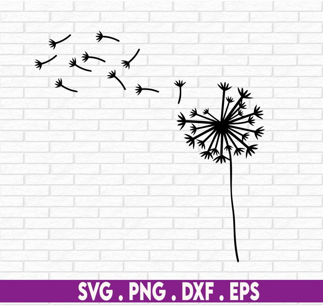 Dandelion SVG Dandelion Cut File Dandelion Instant Download Dandelion ...