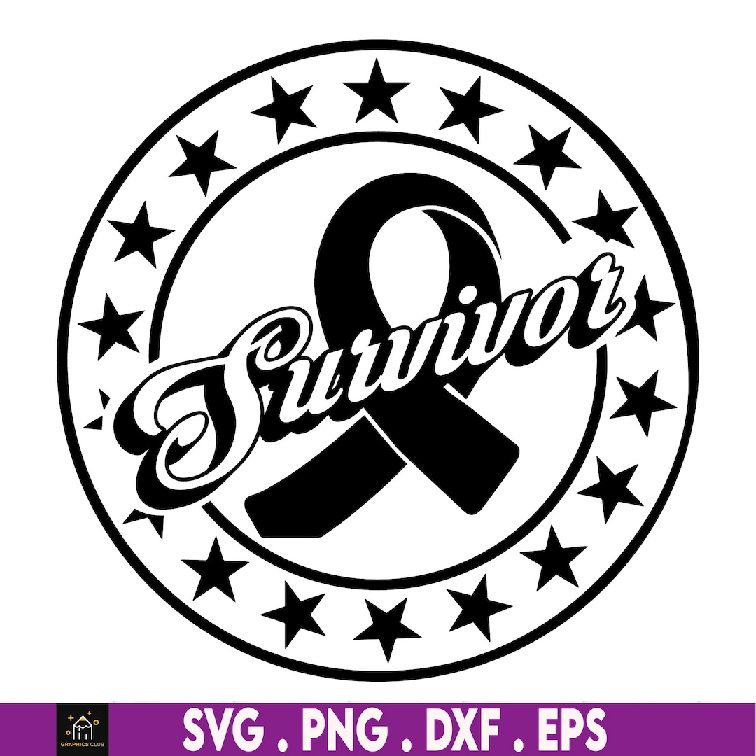 Survivor Breast Cancer Ribbon SVG, Breast Cancer Svg, Cancer Awareness ...