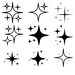 Stars SVG Bundle, Star Silhouette, Star Plotter File, Sparkle Stars SVG ...