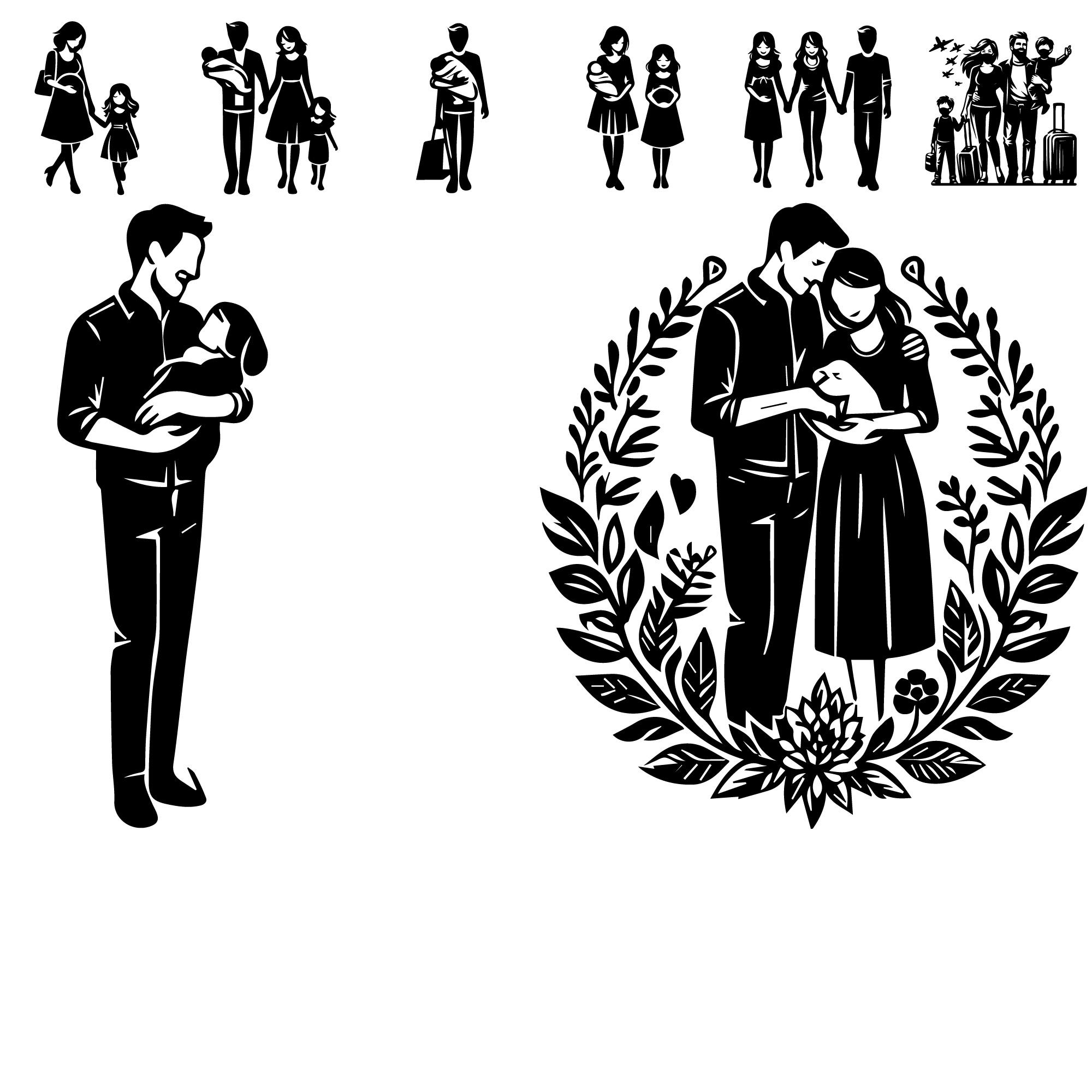 Family SVG Bundle, Family Vector, Mom Dad Svg, Family Clipart, Family ...