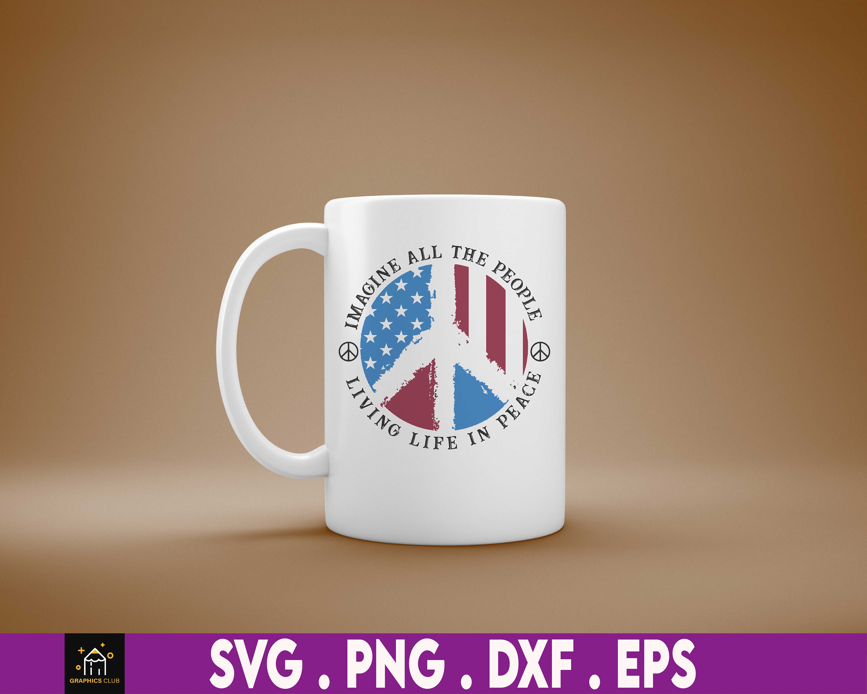 Imagine All the People SVG - Peace SVG - World Peace - Beatles ...