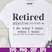 Retired Definition Svg, Retired Svg, Retirement Svg,retired Definition ...