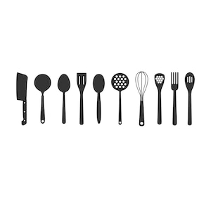 Wooden Spoon SVG Bundle, Cooking Svg, Kitchen Utensils Svg, Kitchen ...