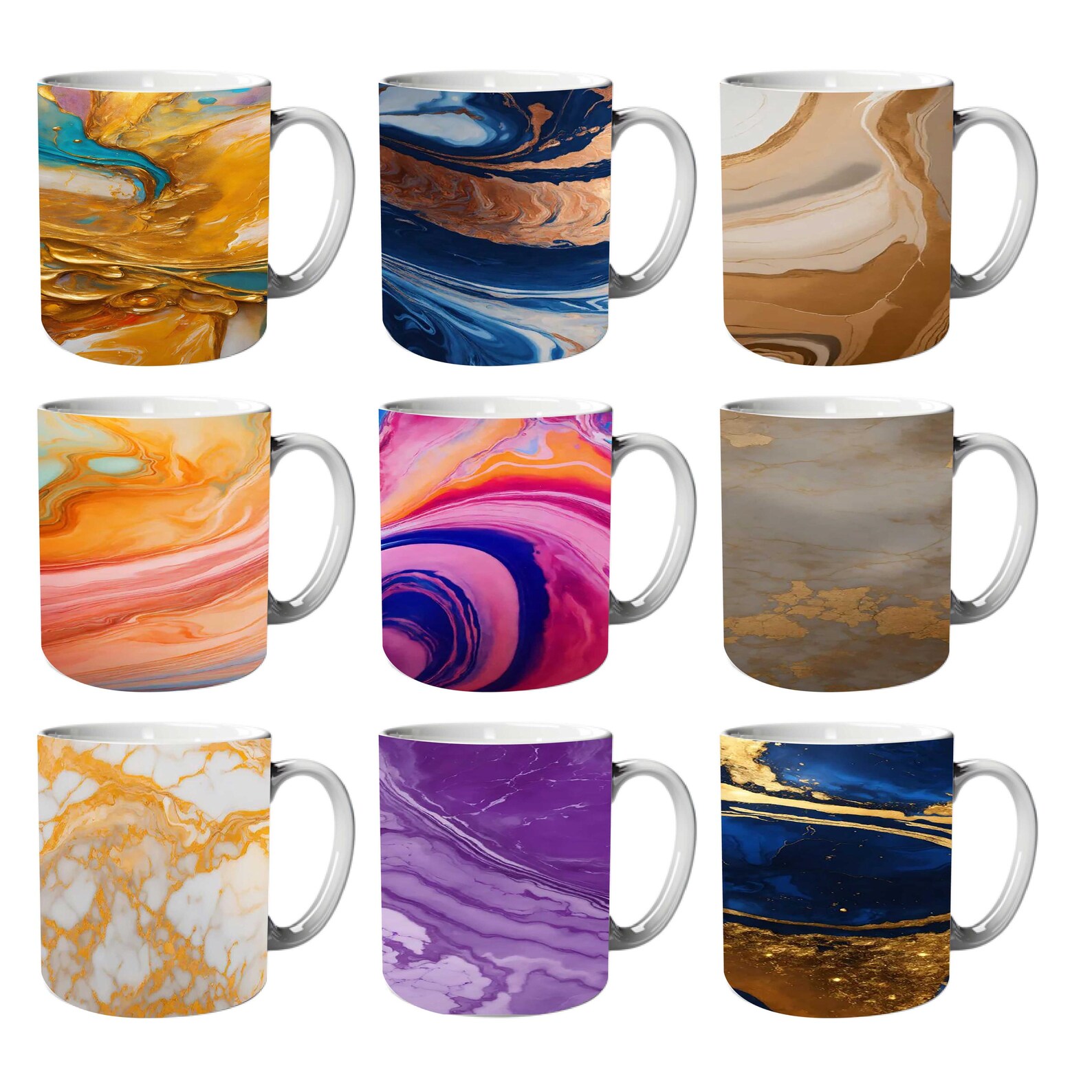 600+ Mug Wrap Bundle, 3D Mug Wrap Sublimation Design, Geode Agate Mug ...