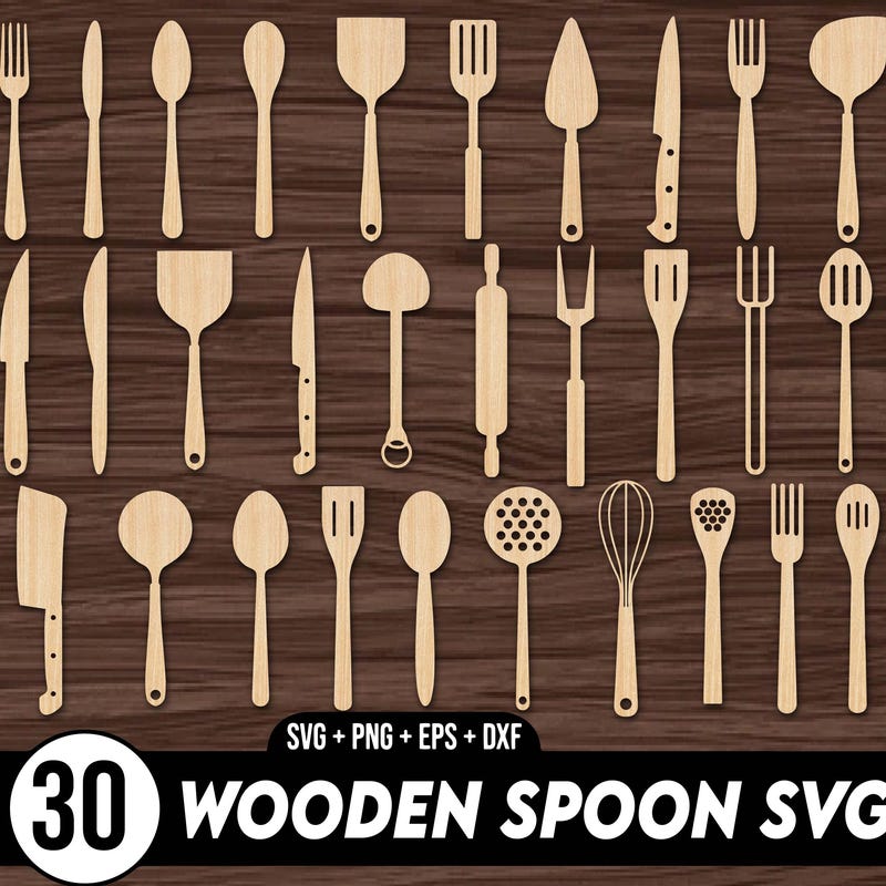 Wood Utensils Cnc Files - Etsy