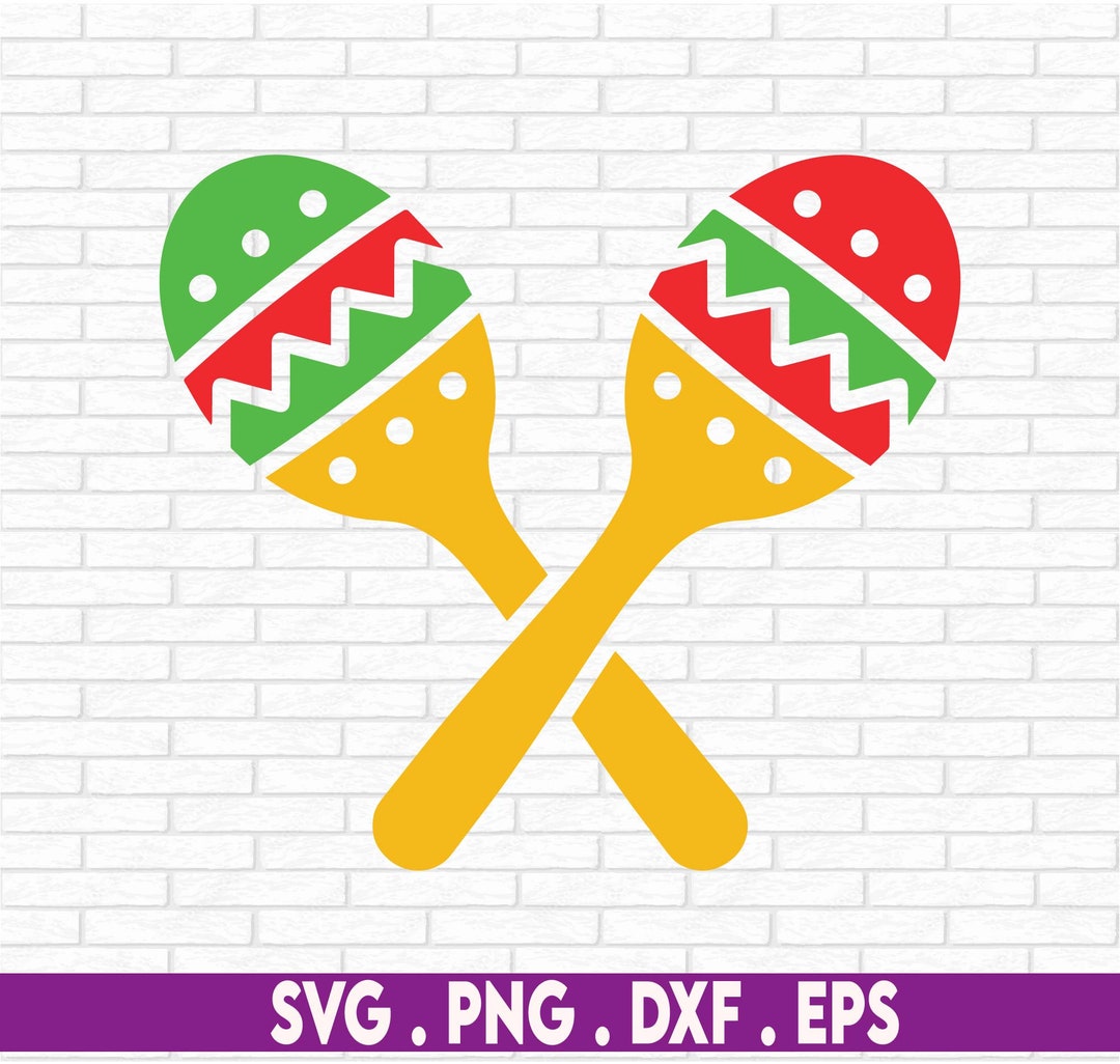 Maracas - Instant Digital Download - Svg, Png, Dxf, and Eps Files ...