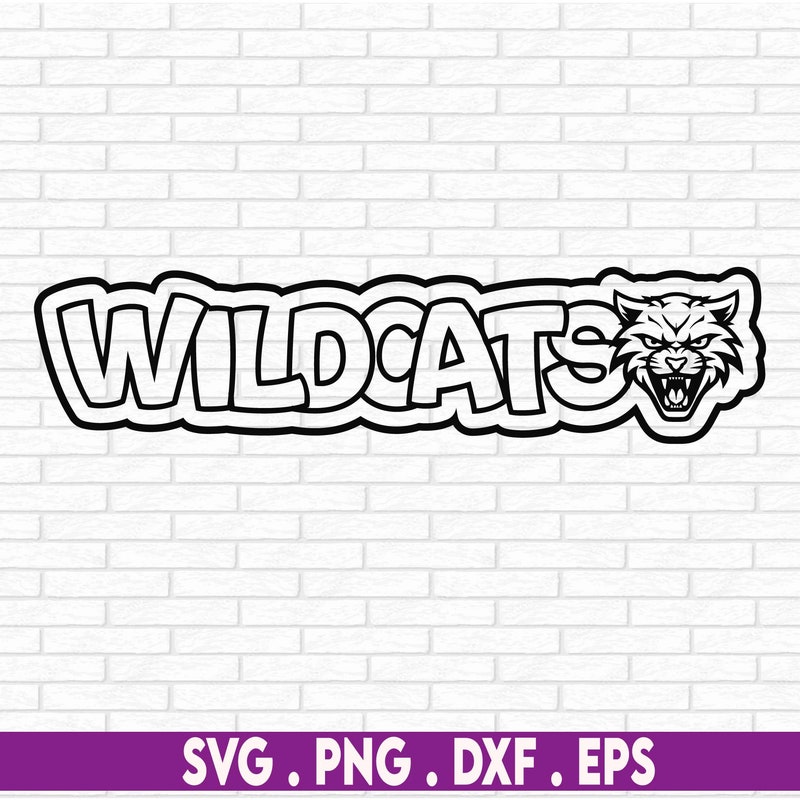Wildcat Svg - Etsy