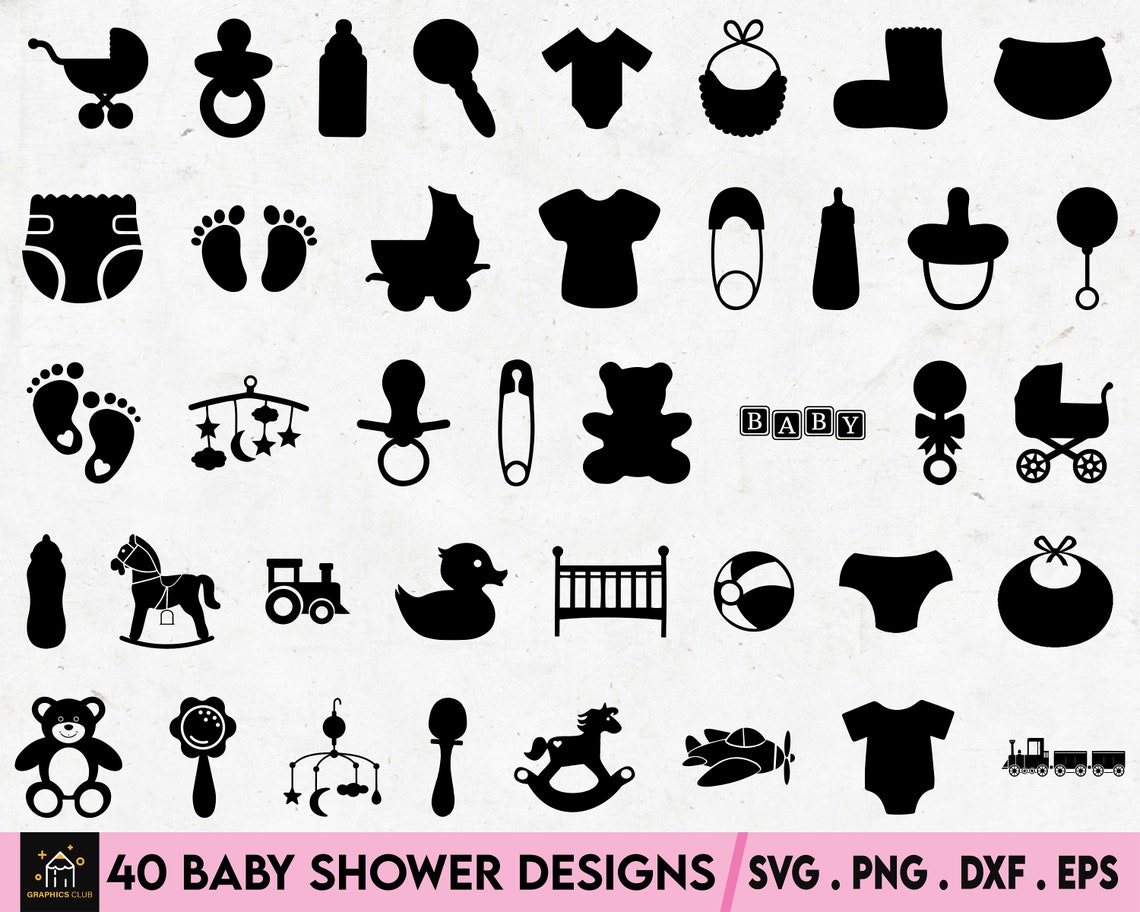Baby-Dusche-Svg-Bundle, Baby-Dusche-Svg, Neugeborenen-Svg-Bundle, Baby ...