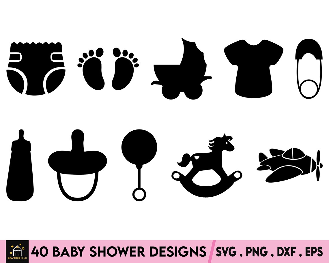 Baby-Dusche-Svg-Bundle, Baby-Dusche-Svg, Neugeborenen-Svg-Bundle, Baby ...