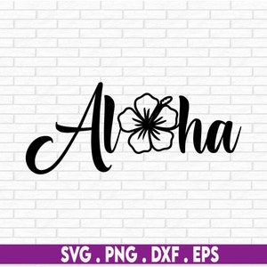 Aloha SVG and PNG File Digital Download // Hawaii Aesthetic, SVG Files ...