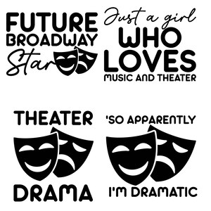 Theater SVG Bundle, Actor SVG, Theatre SVG Bundle, Actress Svg, Movie ...