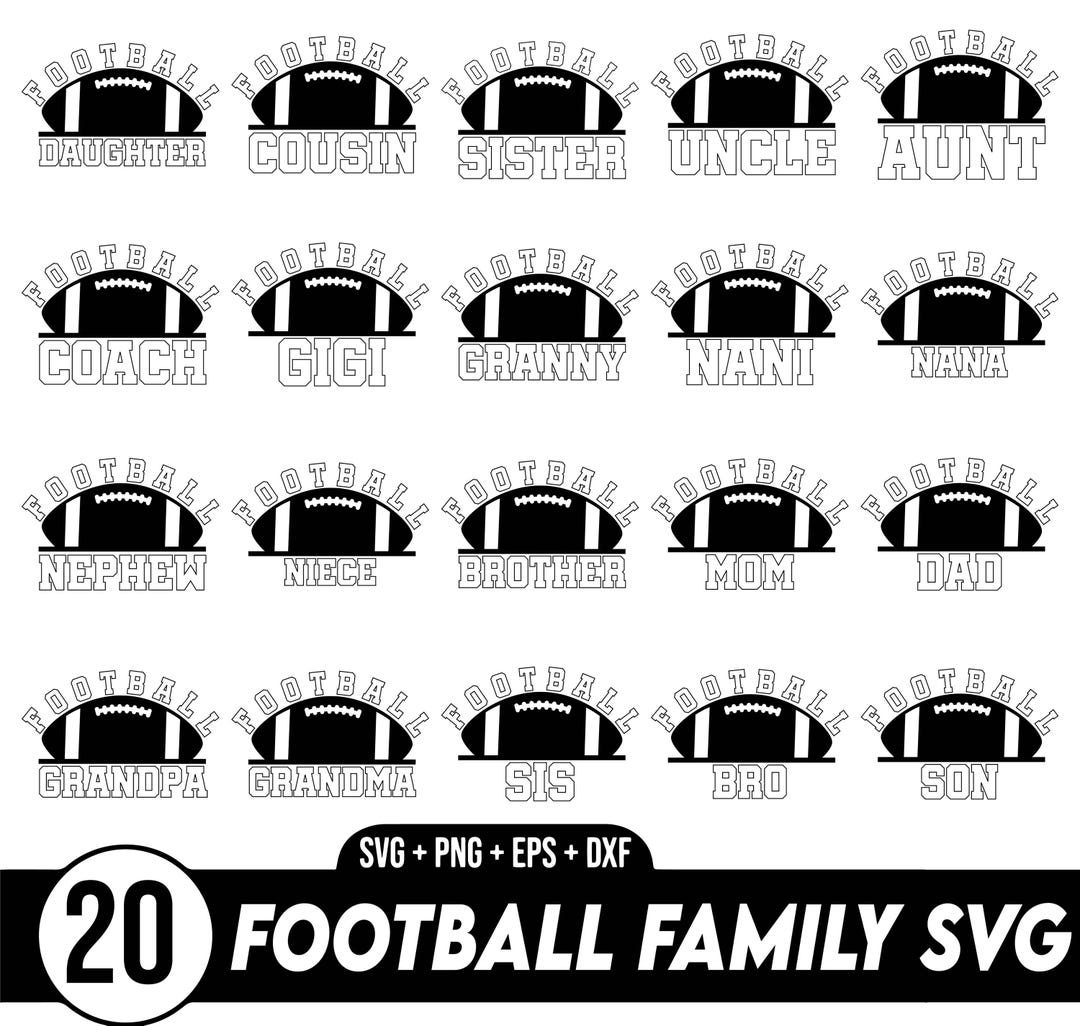 Football Family Svg Bundle, Football Mom Shirt Svg, Football Family ...