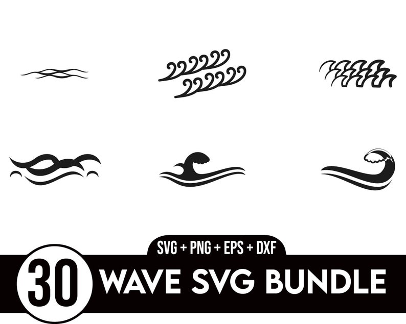 Wave Svg Bundle, Waves Svg Bundle, Waves Clipart, Svg Files for Cricut ...