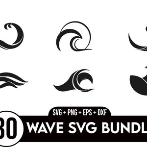 Wave Svg Bundle, Waves Svg Bundle, Waves Clipart, Svg Files for Cricut ...